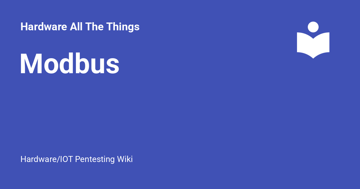 Modbus - Hardware All The Things